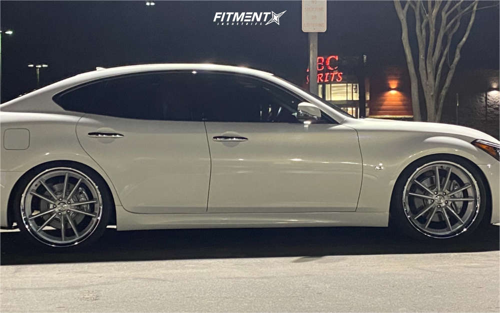 2015 INFINITI Q70 5.6 with 20x9 Asanti Black Abl-23 and Continental 255x30 on Coilovers ...