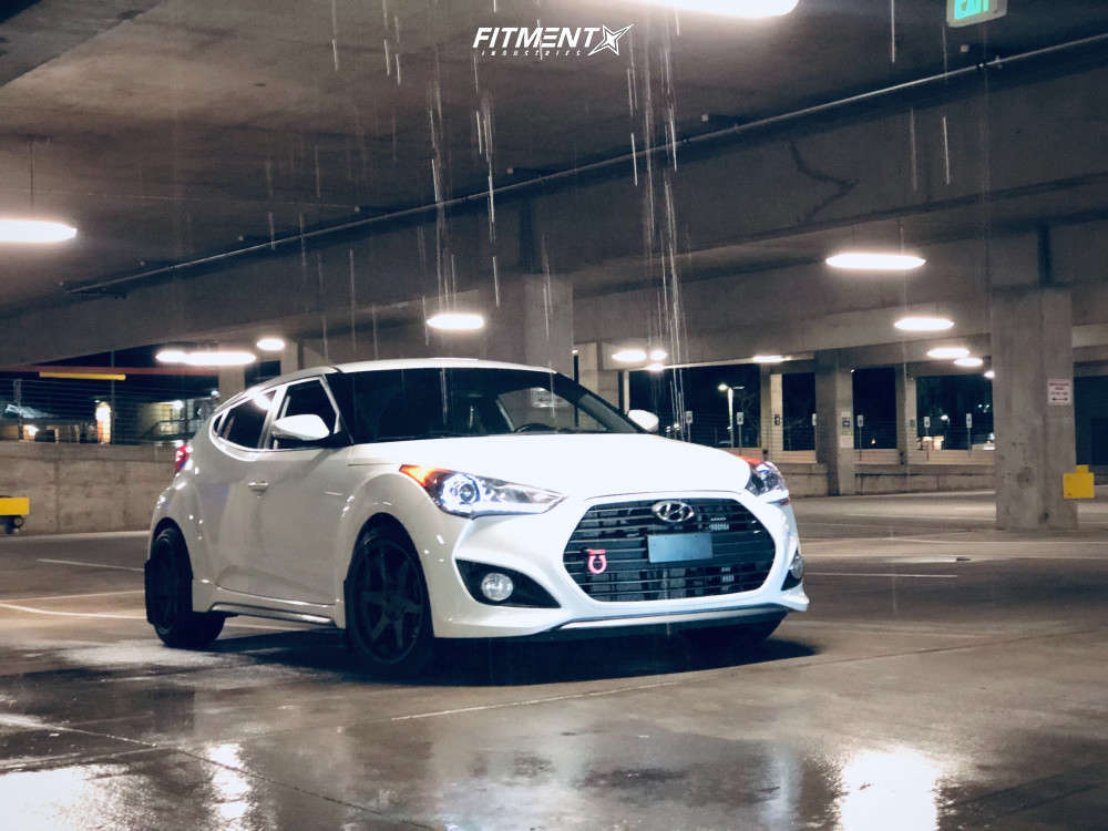 2015 Hyundai Veloster Turbo with 18x9.5 ESR SR07 and Bridgestone 235x40 ...