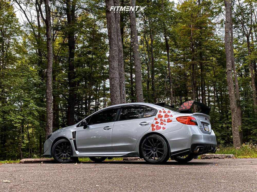 2017 Subaru WRX Base with 18x9.5 AVID1 AV20 and Pirelli 245x40 on Stock ...