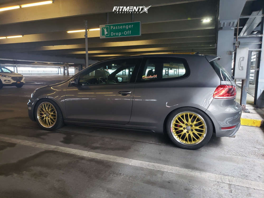 2010 Volkswagen GTI Base with 18x7.5 BBS Rs and Hankook 235x40 on ...