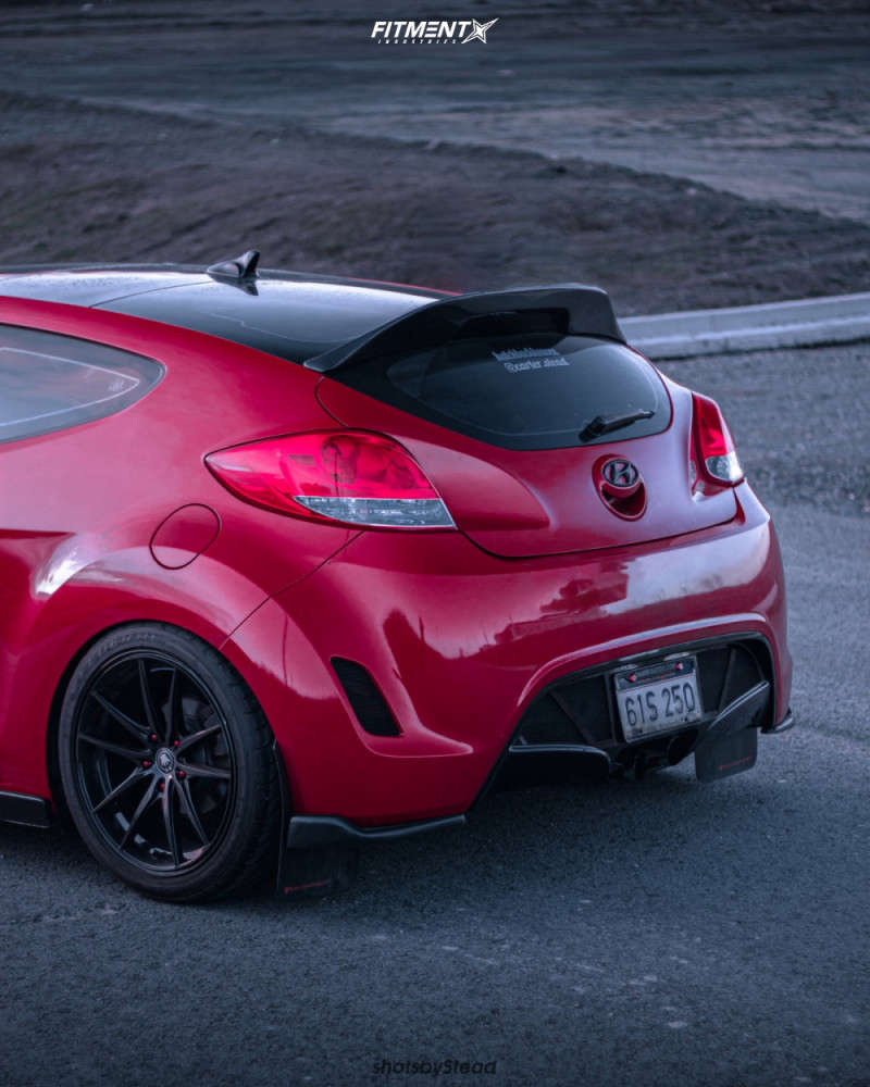 2013 Hyundai Veloster Base with 18x8 Konig Oversteer and Federal 225x40 ...