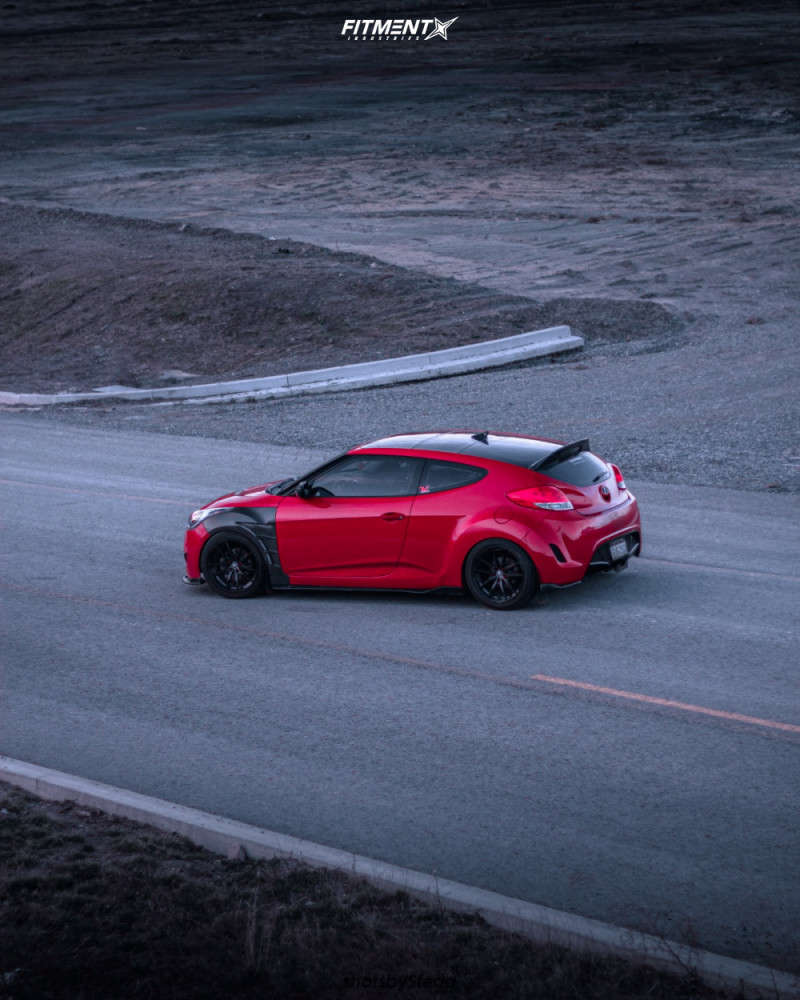 2013 Hyundai Veloster Base with 18x8 Konig Oversteer and Federal 225x40 ...