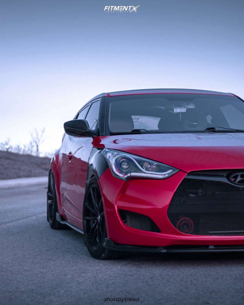2013 Hyundai Veloster Base with 18x8 Konig Oversteer and Federal 225x40 ...