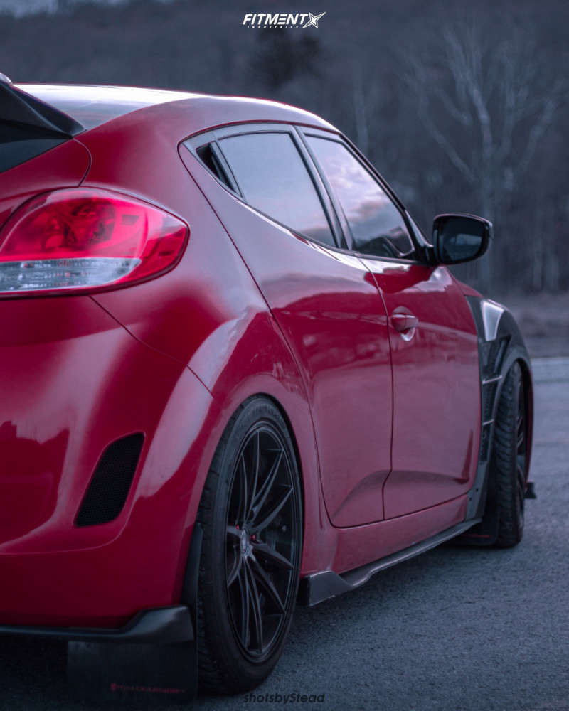 2013 Hyundai Veloster Base with 18x8 Konig Oversteer and Federal 225x40 ...