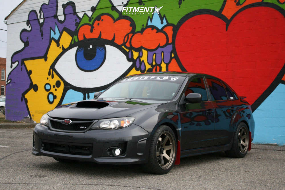 2011 Subaru Impreza WRX Limited with 18x9.5 AVID1 AV6 and Federal ...