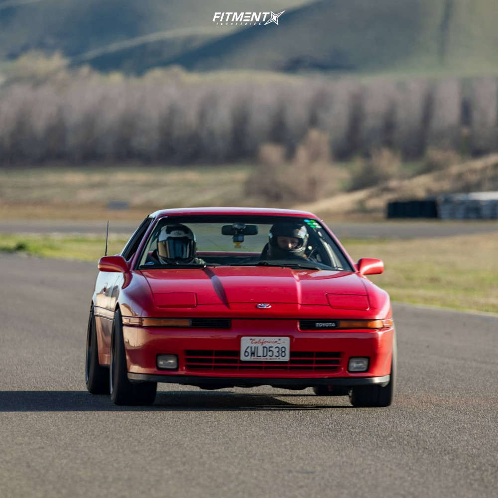 1991 Toyota Supra Turbo with 17x10 Desmond Regamaster and Bridgestone ...