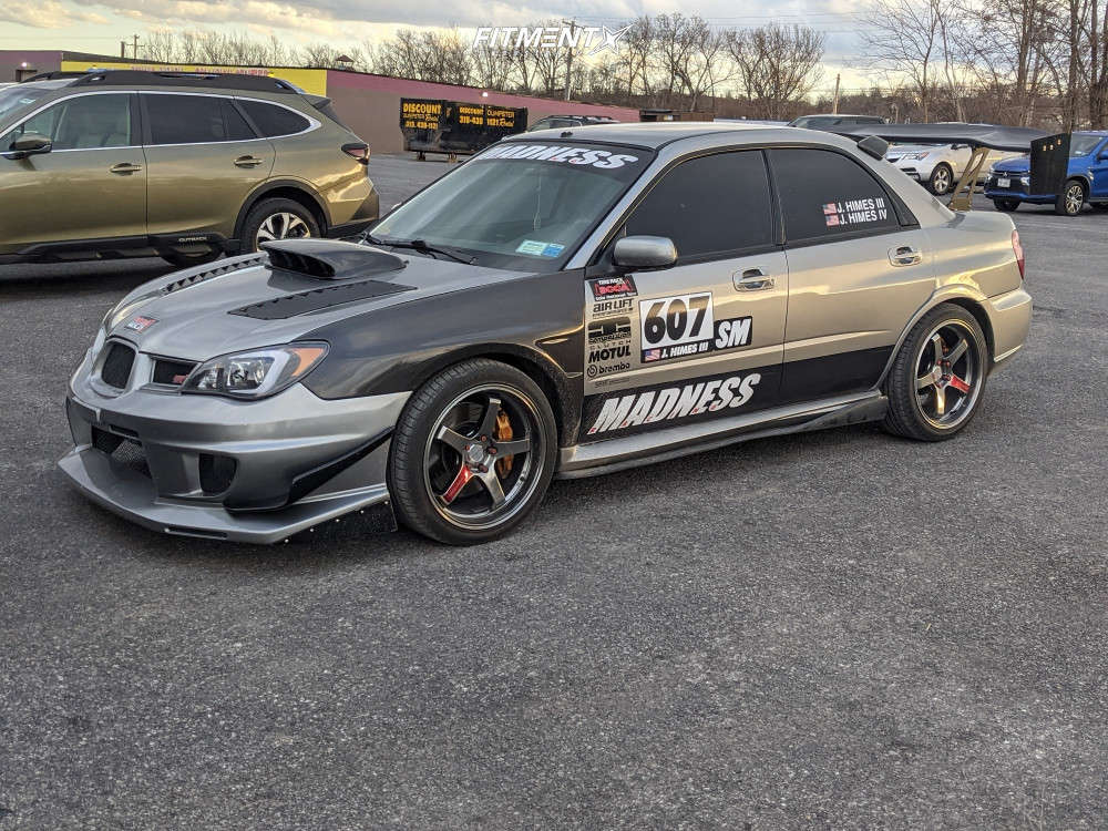 2007 Subaru WRX STI Base with 18x9.5 Varrstoen Es9 and Achilles 265x35 ...