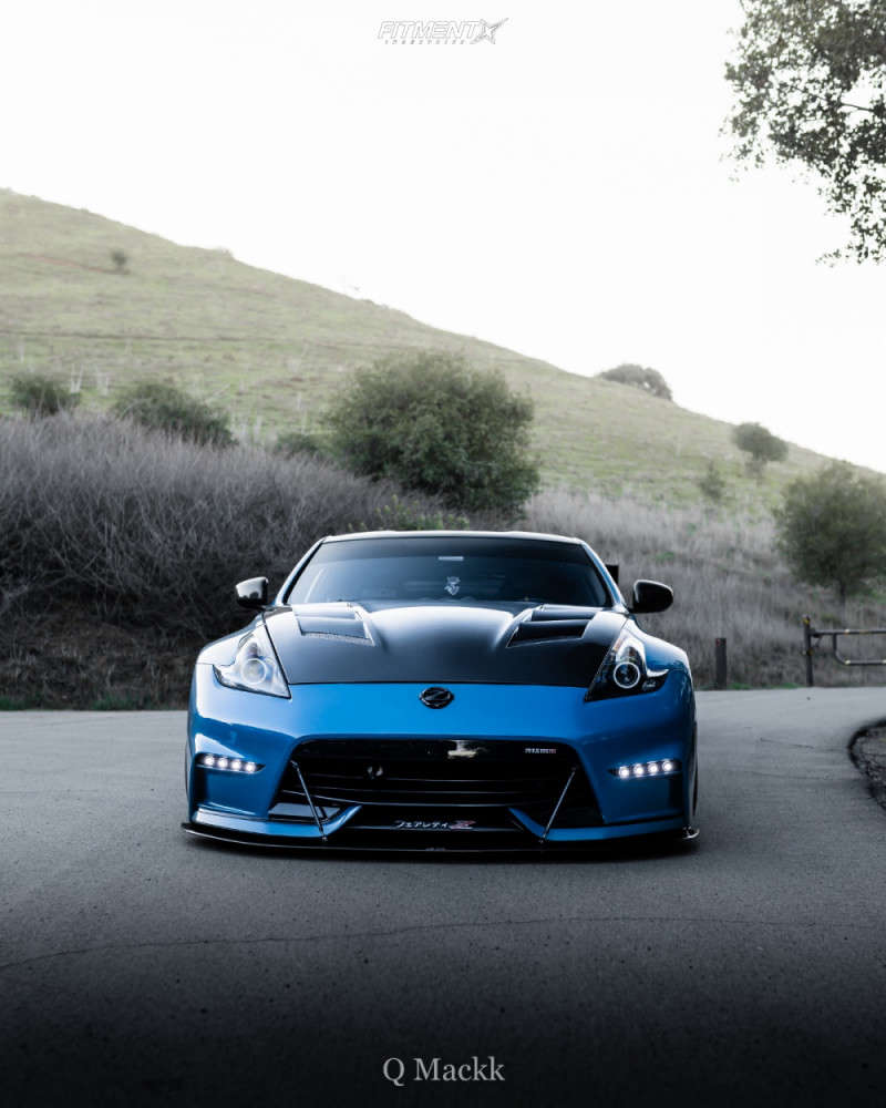 2009 Nissan 370Z Base with 19x9.5 Work Vs Xx and Hankook 245x35 on Air ...