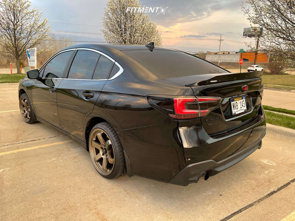2020 Subaru Legacy Sport with 18x8.5 AVID1 AV6 and Nitto 215x35 on Stock Suspension 1545912 Fitment Industries