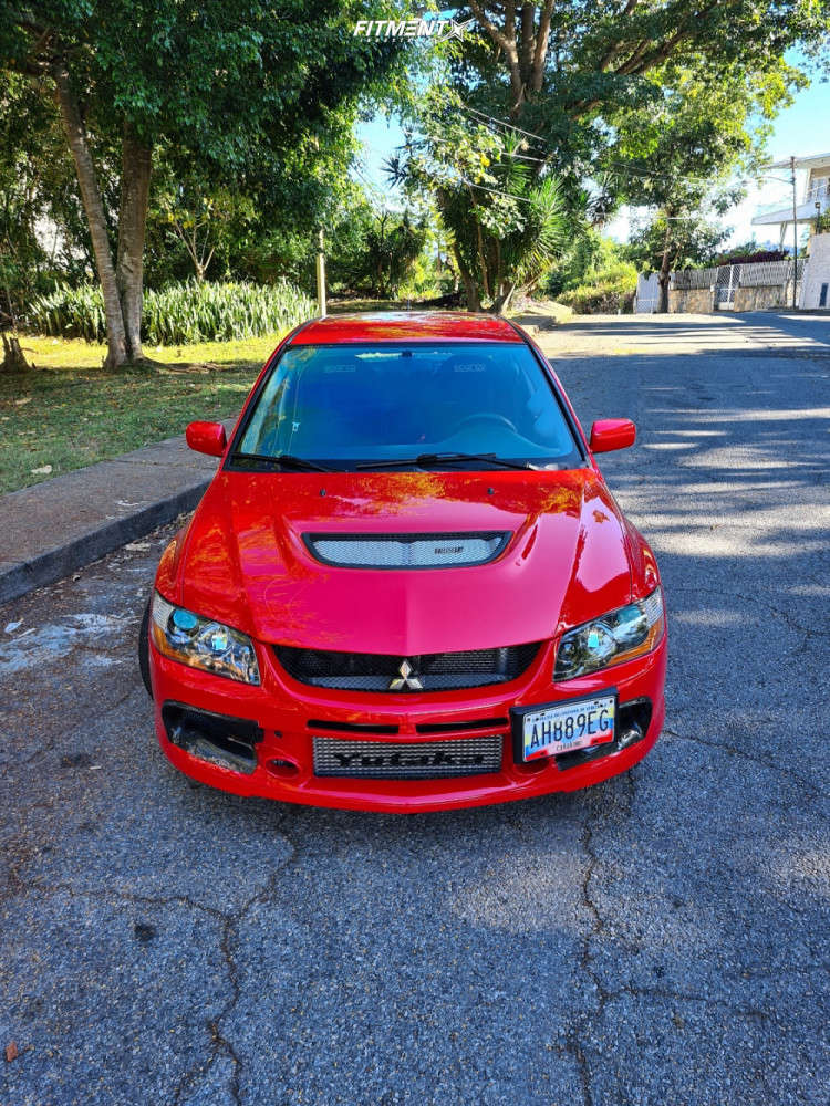 2006 Mitsubishi Lancer Evolution with 17x9 Advan Racing RGIII and ...