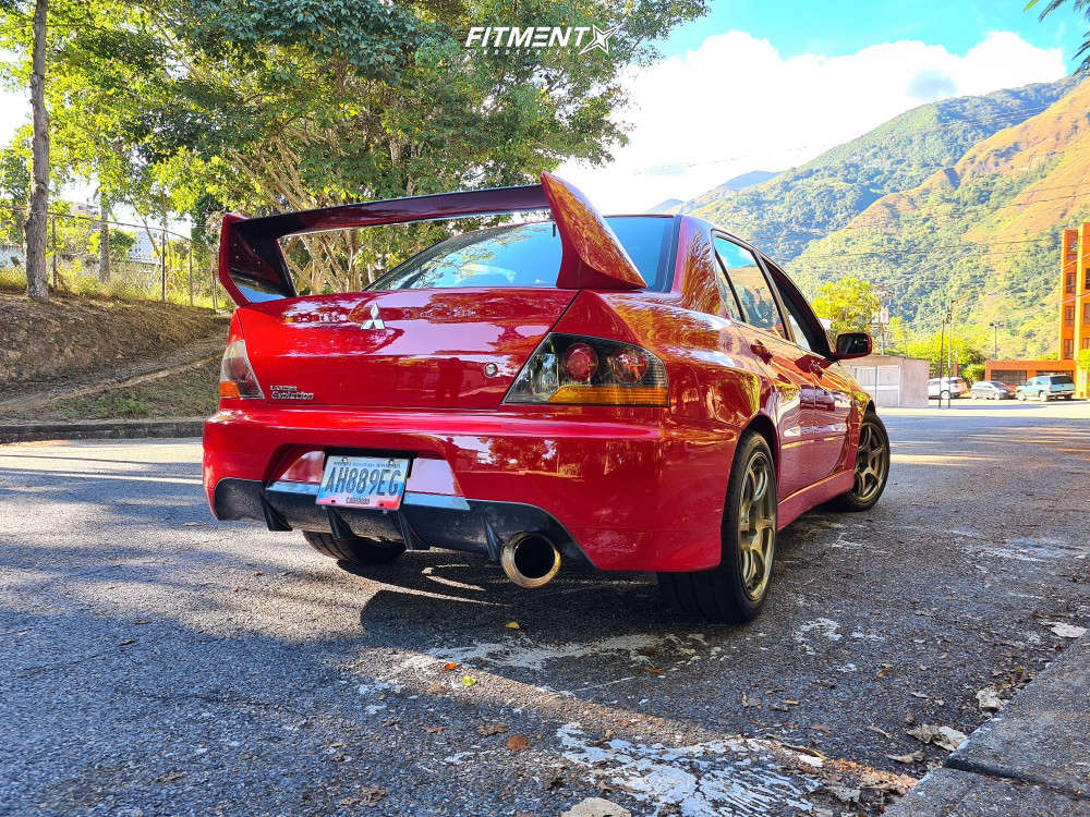 2006 Mitsubishi Lancer Evolution with 17x9 Advan Racing RGIII and ...