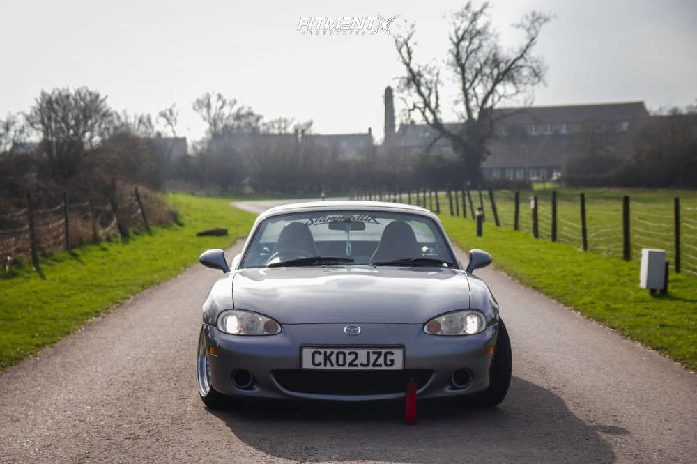 2002 Mazda MX-5 Miata Base with 16x8 Japan Racing Jr9 and Nankang ...