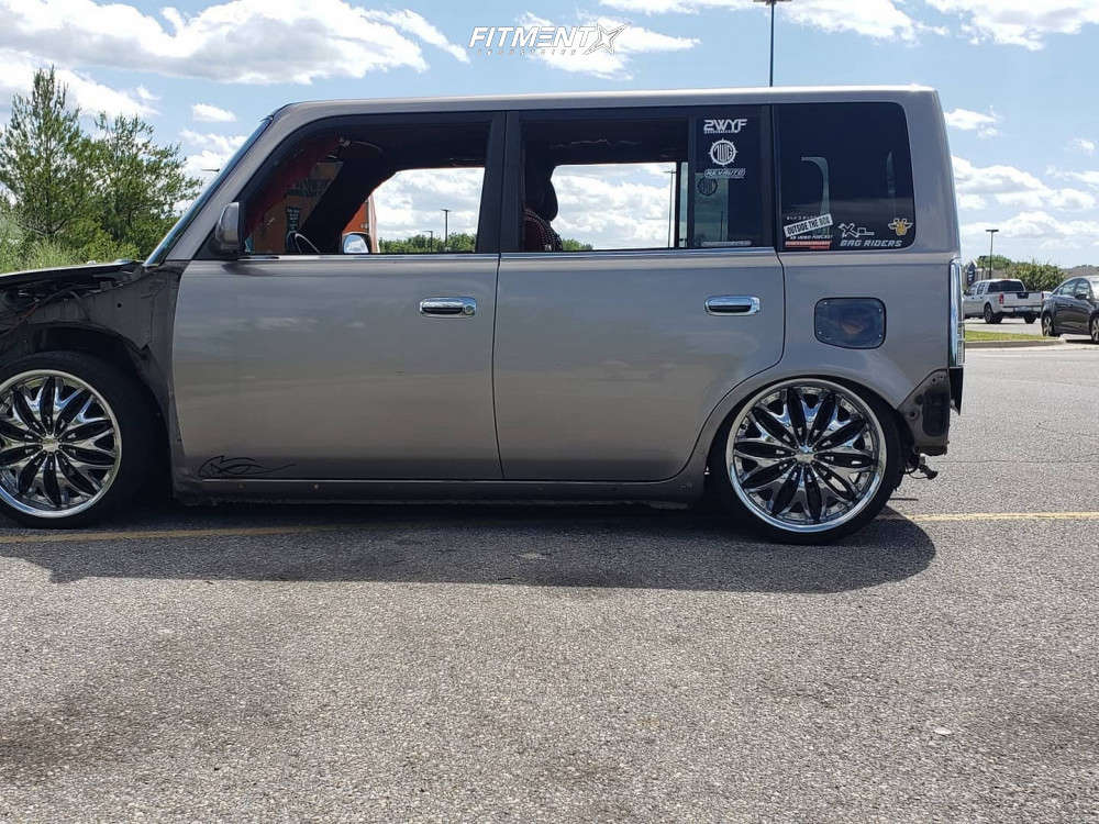 2004 Scion XB Base with 18x8 Velocity VW820 and Delinte 215x35 on Air ...