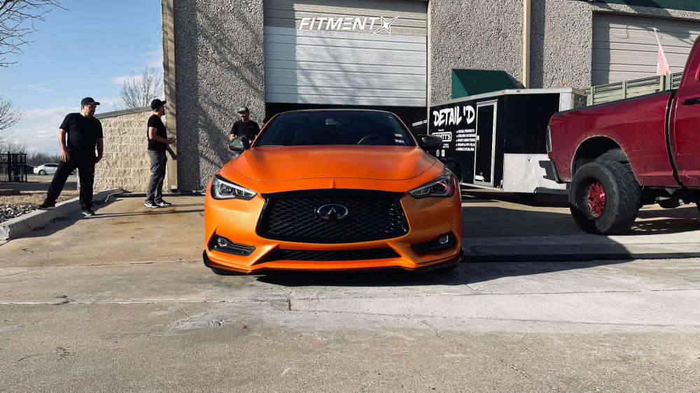 2020 INFINITI Q60 Pure with 20x10 Rohana Rfx10 and Continental 275x35 ...