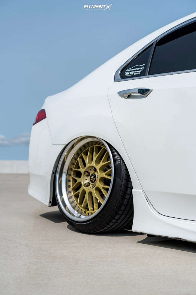 2014 Acura TSX Special Edition with 19x9.5 Work Vs Xx and Delinte ...