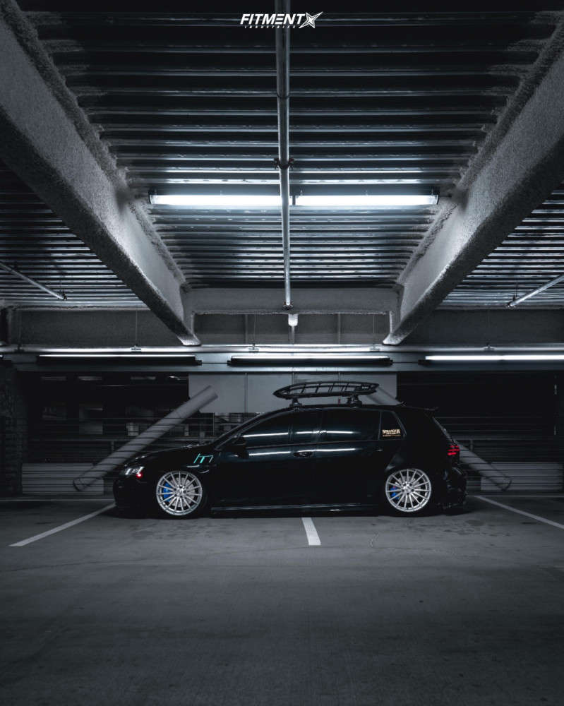 2017 Volkswagen Golf R Base with 19x8.5 Alzor 084 and Pirelli 235x35 on ...