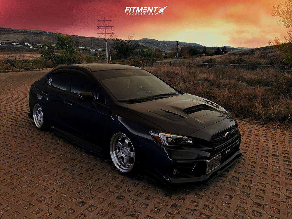 2018 Subaru WRX Limited with 18x9.5 ESR Sr06 and Nitto 235x40 on Air ...