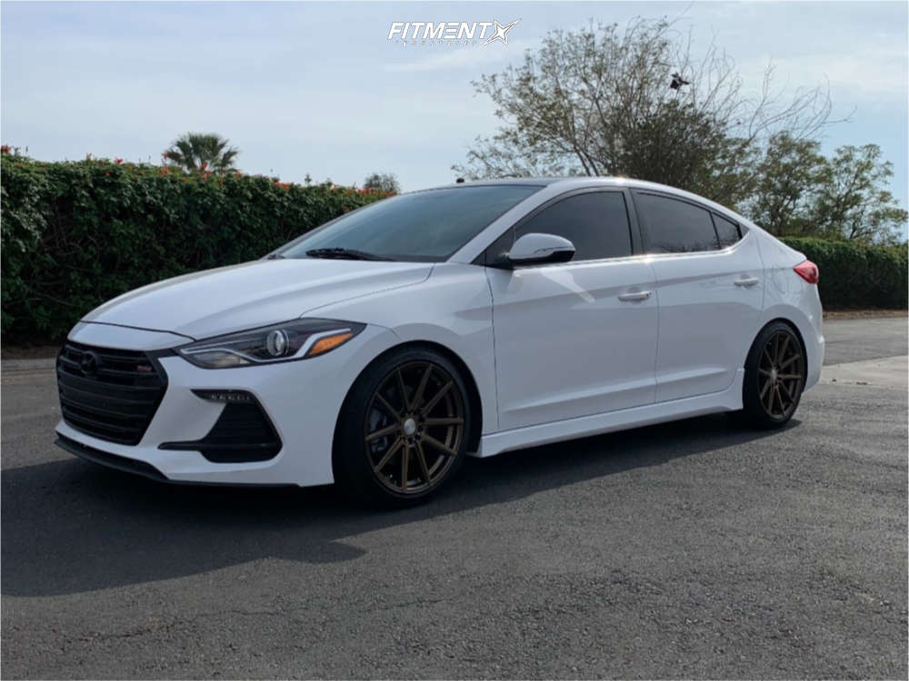2017 Hyundai Elantra Sport with 18x8.5 F1R F27 and LeMans 225x40 on ...