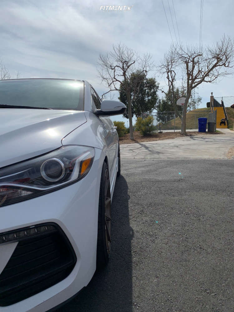 2017 Hyundai Elantra Sport with 18x8.5 F1R F27 and LeMans 225x40 on ...