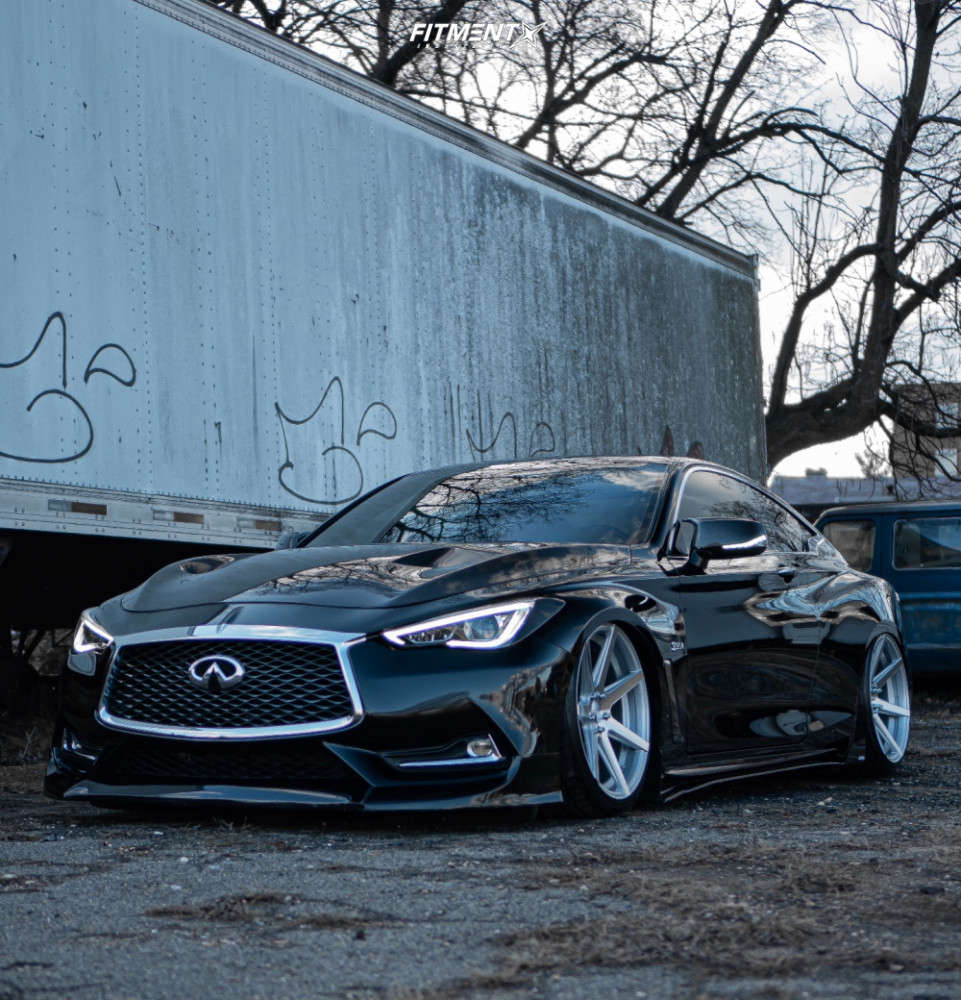 2018 INFINITI Q60 Sport with 20x10 Rohana Rc7 and Nitto 255x35 on Air ...