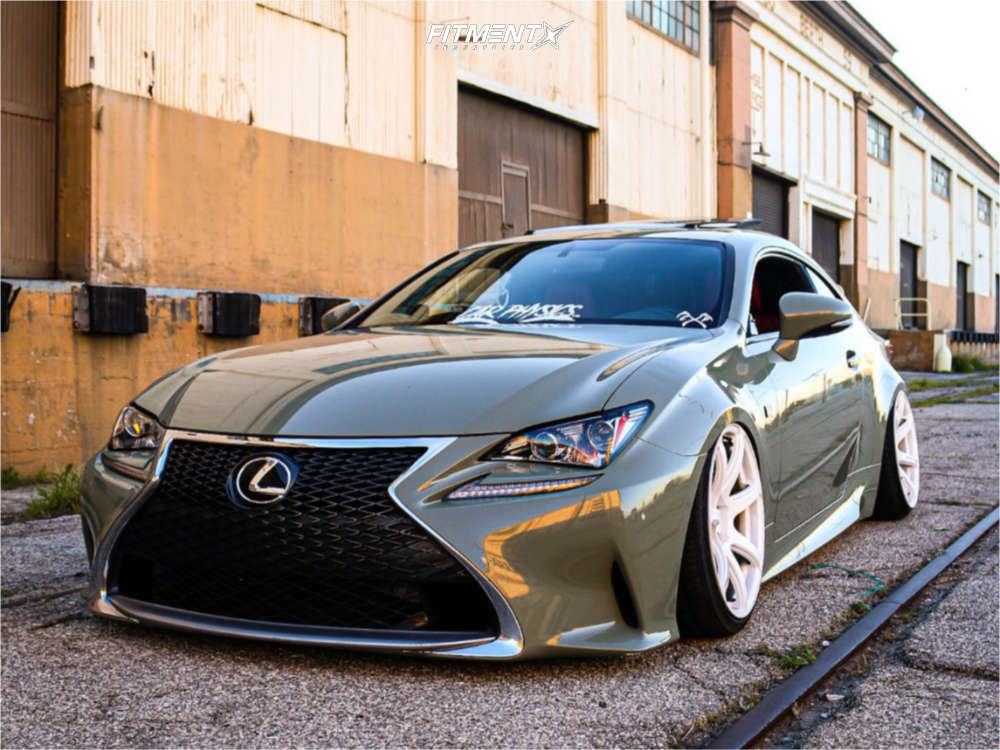 2017 Lexus RC200t F Sport with 19x9.5 Work Emotion T7r and Accelera ...