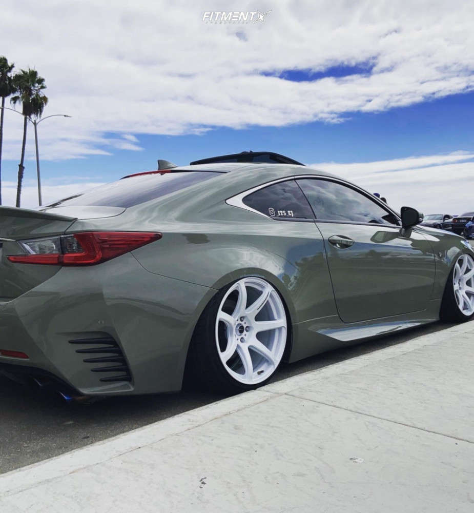 2017 Lexus RC200t F Sport with 19x9.5 Work Emotion T7r and Accelera ...