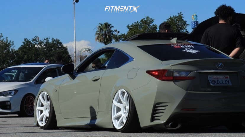 2017 Lexus RC200t F Sport with 19x9.5 Work Emotion T7r and Accelera ...