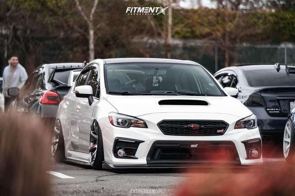 2019 Subaru WRX STI Limited with 18x10.5 Work T7r and Michelin 225x40 ...