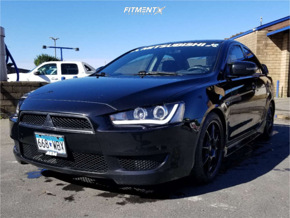 2015 Mitsubishi Lancer ES with 17x8 Konig Lockout and Cooper 215x45 on ...