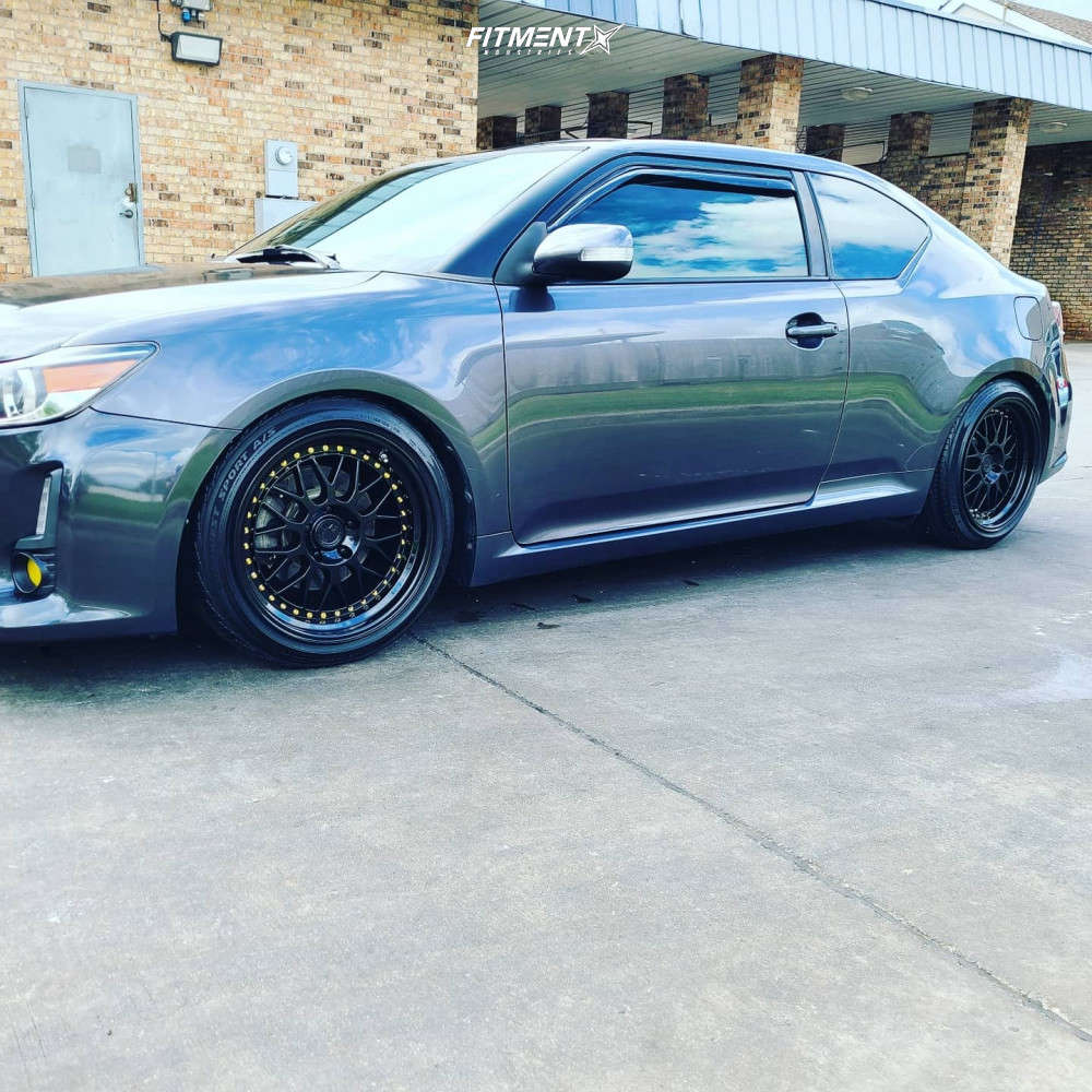 2016 Scion TC Base with 18x9.5 Aodhan AH02 and Dunlop 225x45 on ...