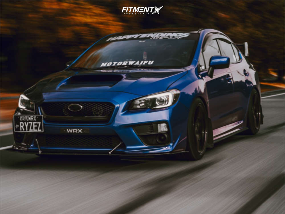 2016 Subaru WRX Limited with 18x9.5 Option Lab R716 and Continental ...