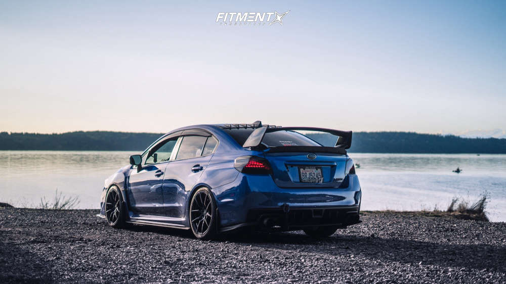 2016 Subaru WRX Limited with 18x9.5 Option Lab R716 and Continental ...