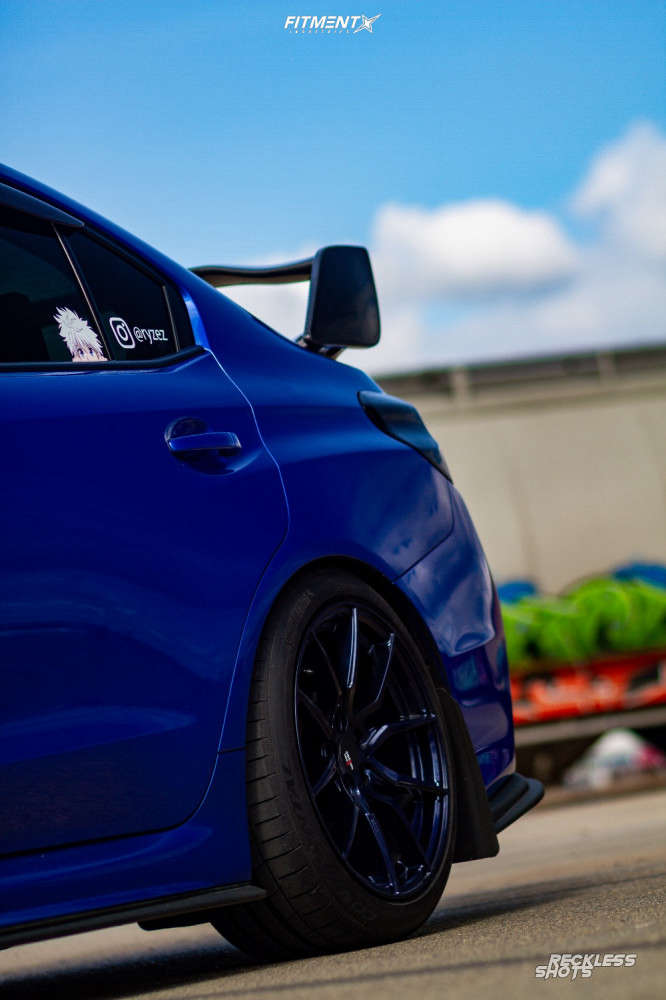 2016 Subaru WRX Limited with 18x9.5 Option Lab R716 and Continental ...