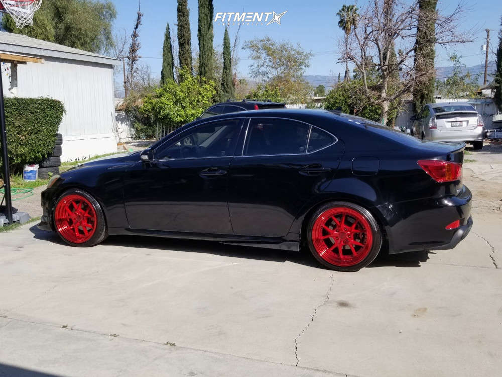 2010 Lexus IS250 Base with 18x9.5 F1R F105 and Vercelli 225x40 on ...