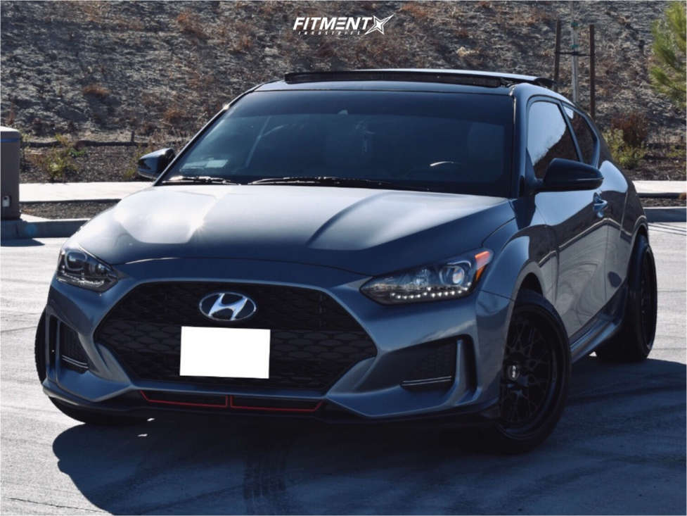 2019 Hyundai Veloster Turbo Ultimate with 18x9.5 ESR Cs3 and Black Lion ...