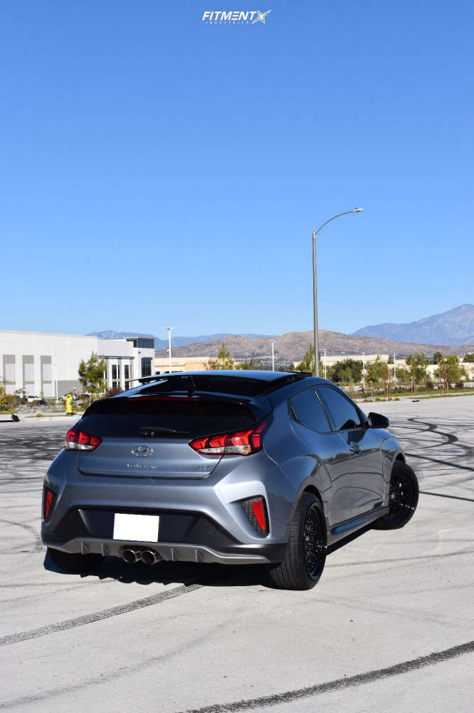 2019 Hyundai Veloster Turbo Ultimate with 18x9.5 ESR Cs3 and Black Lion ...