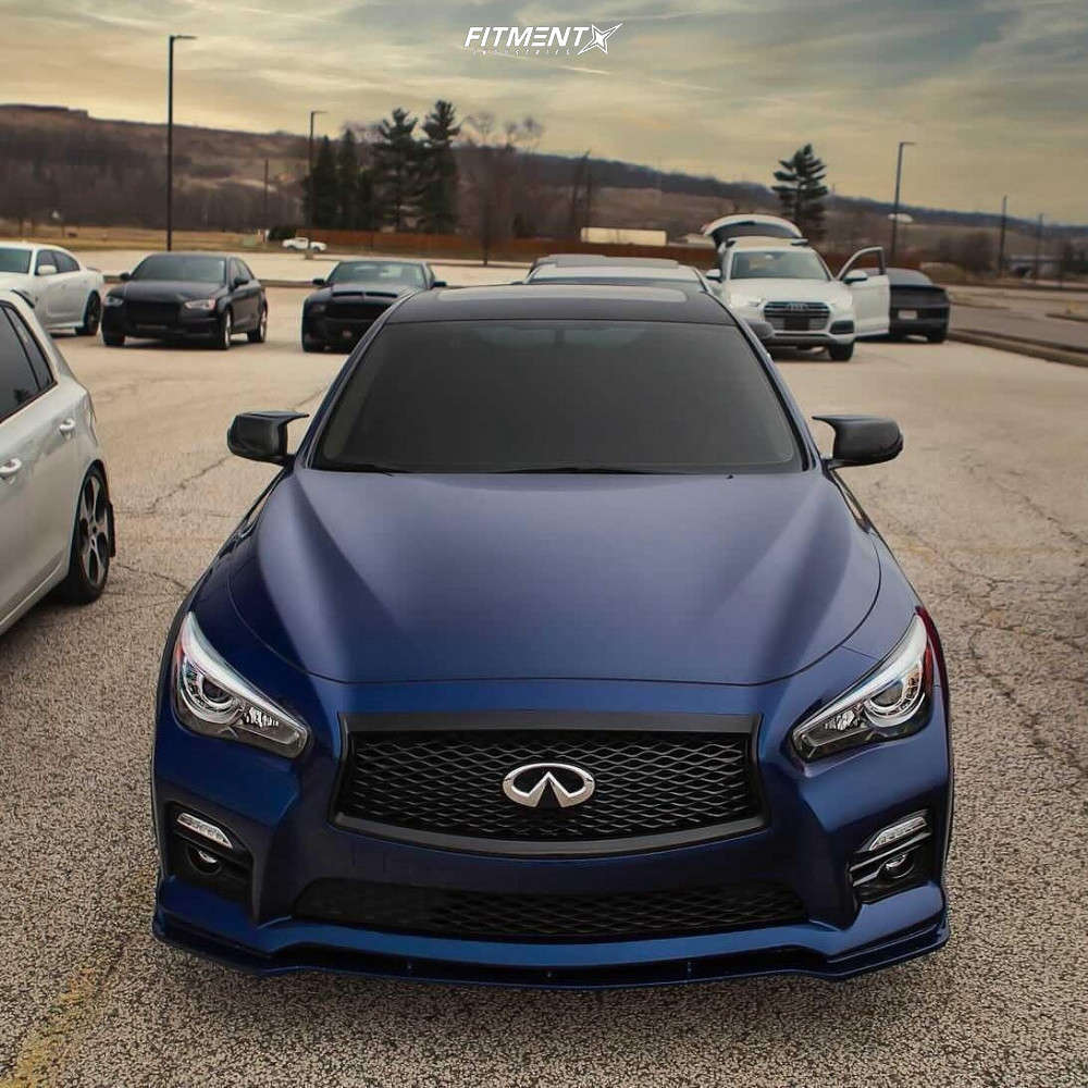 2016 INFINITI Q50 Red Sport 400 with 20x10.5 Stance Sf-01 and Firestone ...