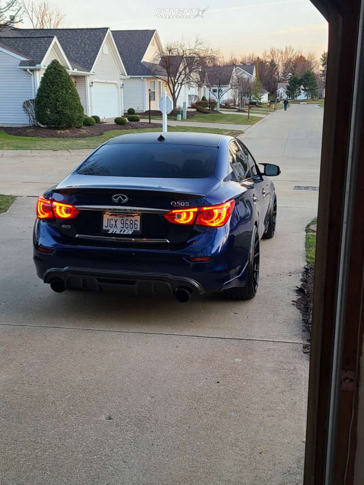 2016 INFINITI Q50 Red Sport 400 with 20x10.5 Stance Sf-01 and Firestone ...