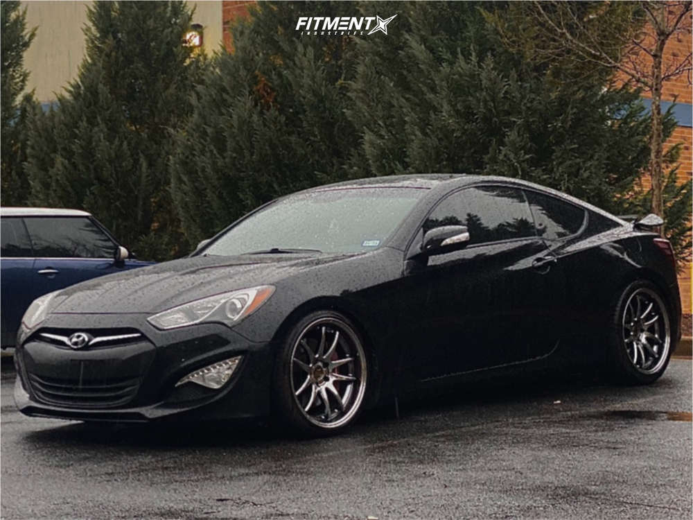2015 Hyundai Genesis Coupe 3.8 Ultimate with 19x9.5 Aodhan Ds02 and ...