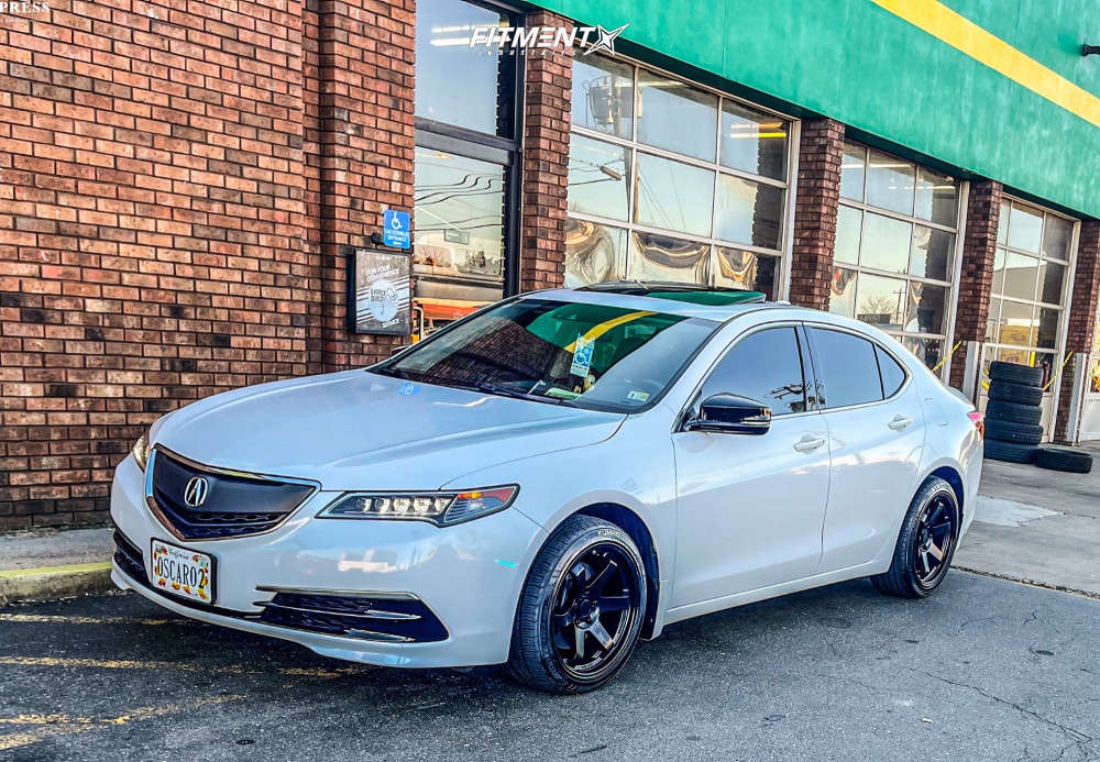 2015 Acura TLX Base with 18x9.5 AVID1 AV6 and Kumho 245x45 on Stock ...