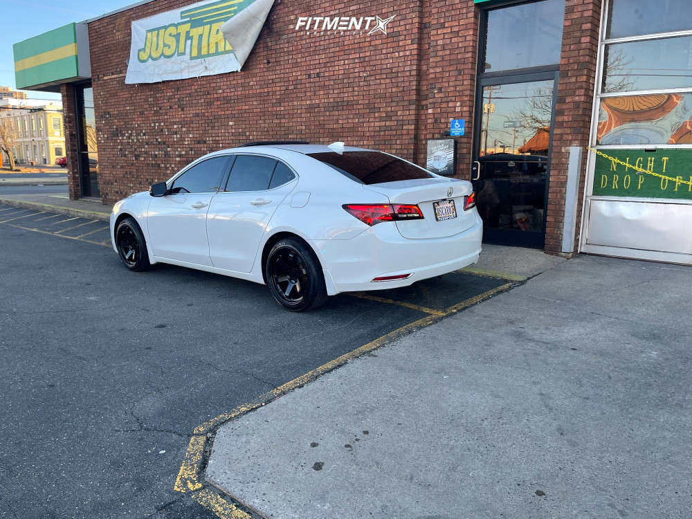 2015 Acura TLX Base with 18x9.5 AVID1 AV6 and Kumho 245x45 on Stock ...