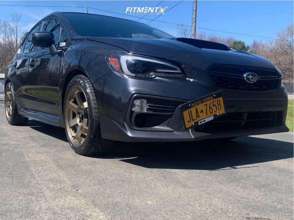 2018 Subaru WRX Base with 18x8.5 AVID1 AV6 and Federal 245x40 on Stock ...