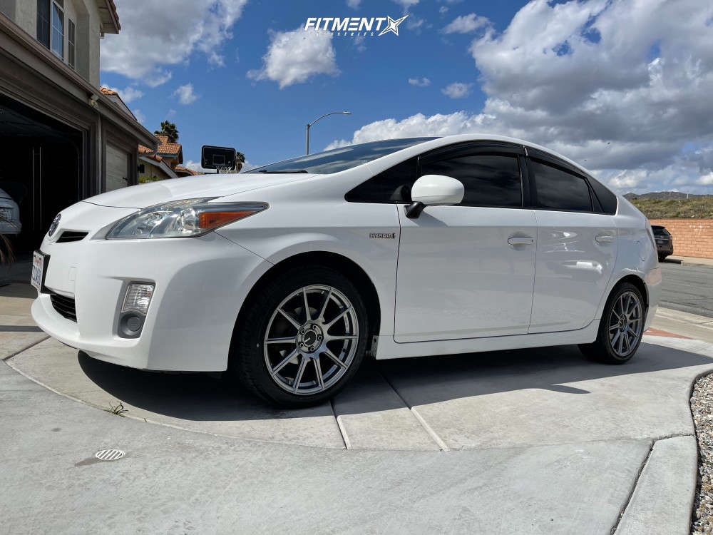 2011 Toyota Prius Base with 17x8 Enkei TS10 and Firestone 225x45 on ...