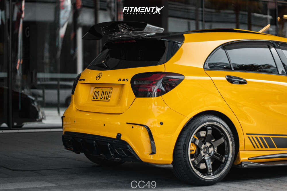 2017 Mercedes-Benz CLA45 AMG 4Matic with 18x10 Rays Engineering Te37 ...