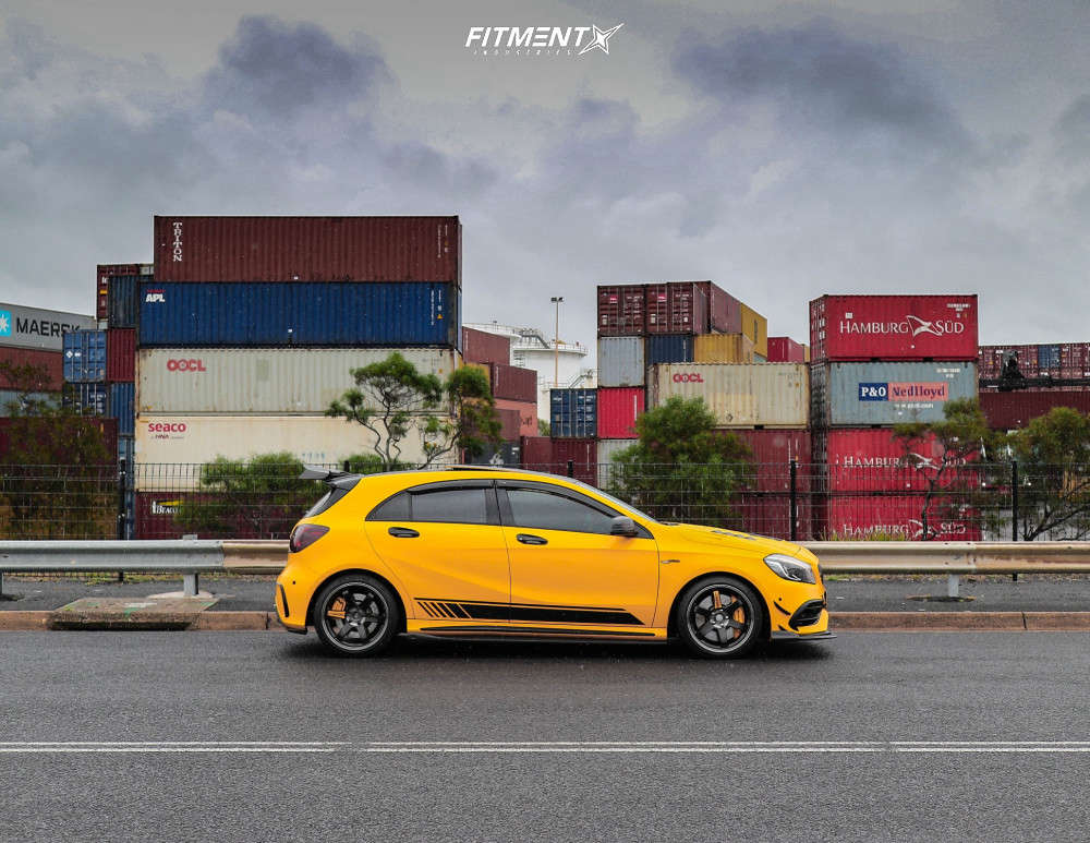 2017 Mercedes-Benz CLA45 AMG 4Matic with 18x10 Rays Engineering Te37 ...