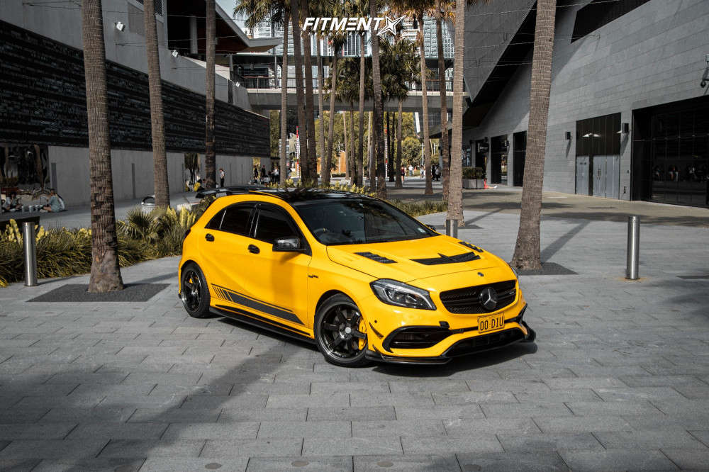 2017 Mercedes-Benz CLA45 AMG 4Matic with 18x10 Rays Engineering Te37 ...