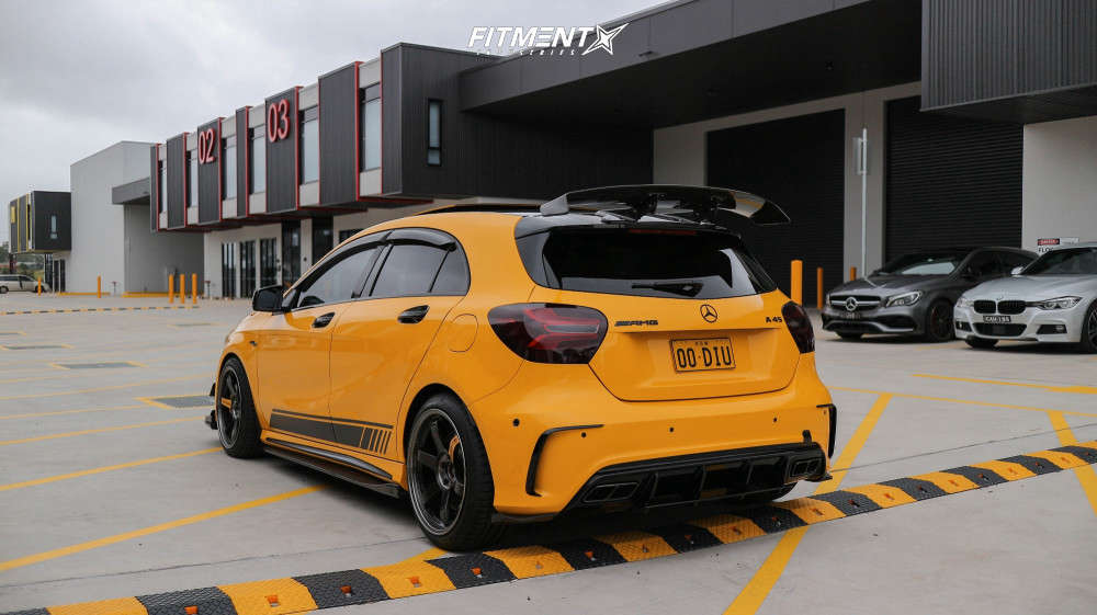 2017 Mercedes-Benz CLA45 AMG 4Matic with 18x10 Rays Engineering Te37 ...