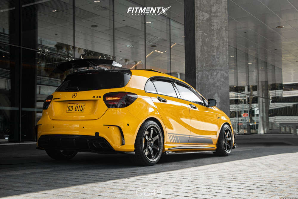 2017 Mercedes-Benz CLA45 AMG 4Matic with 18x10 Rays Engineering Te37 ...