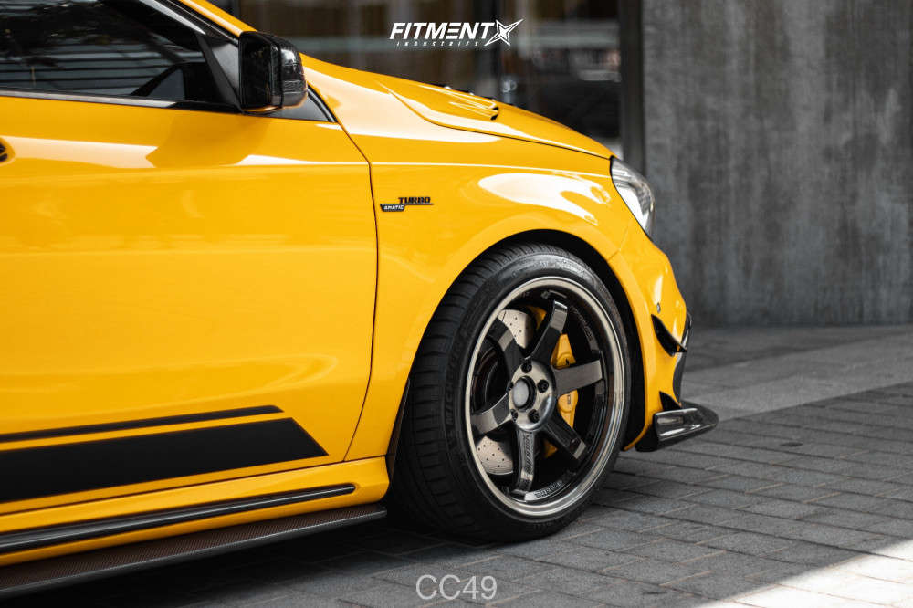 2017 Mercedes-Benz CLA45 AMG 4Matic with 18x10 Rays Engineering Te37 ...