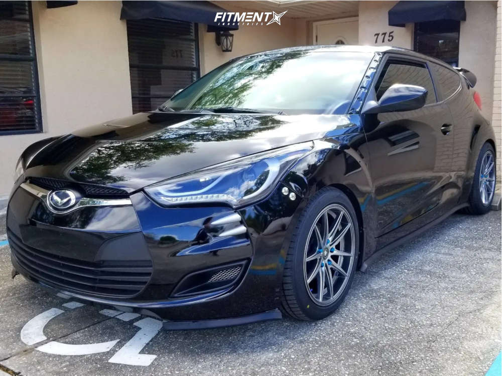2013 Hyundai Veloster Base with 17x8 Konig Oversteer and Falken 225x45 ...